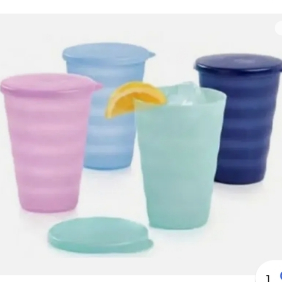 Tupperware | Dining | Tupperware Impressions 6oz Tumblers Set Of 4 With ...